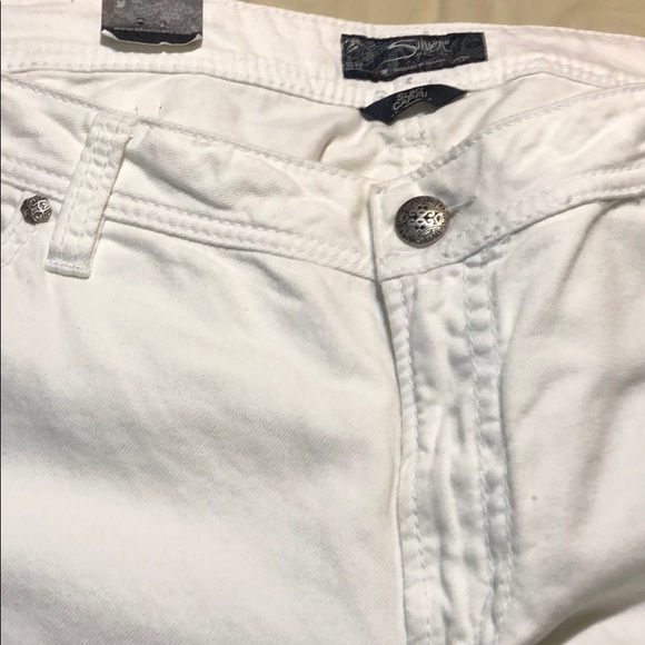Silver Jeans | Pants & Jumpsuits | Silver Jeans White Capris | Poshmark